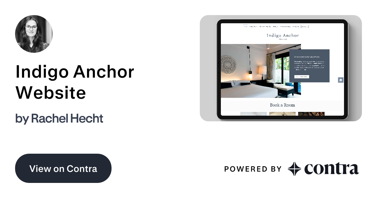 Indigo Anchor Website by Rachel Hecht