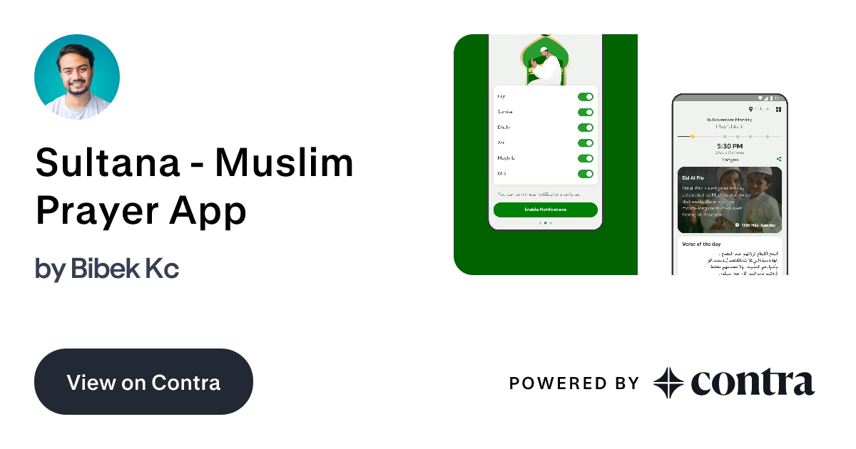 Sultana - Muslim Prayer App by Bibek Kc