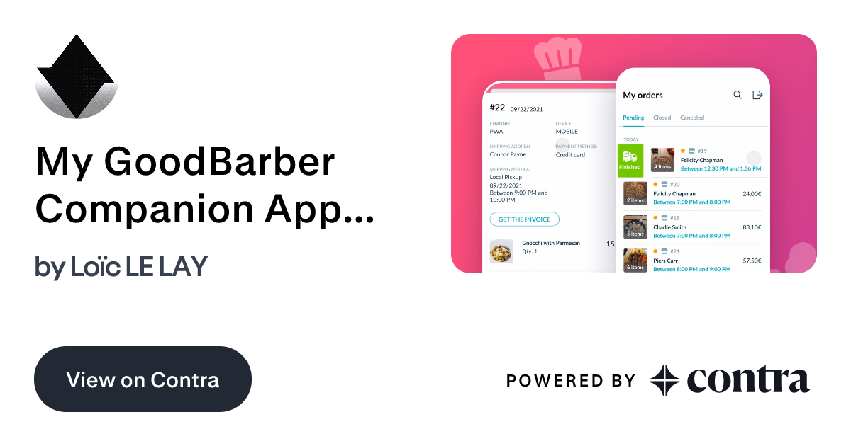 My GoodBarber Companion App UI/UX Design by Loïc LE LAY