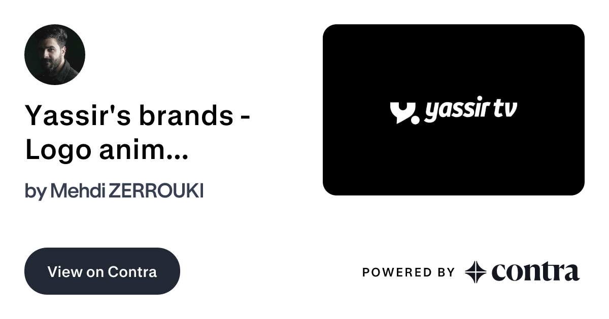 Yassir's brands - Logo animation by Mehdi ZERROUKI