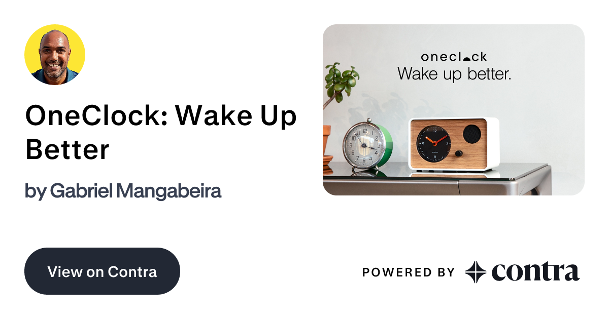 OneClock: Wake Up Better by Gabriel Mangabeira