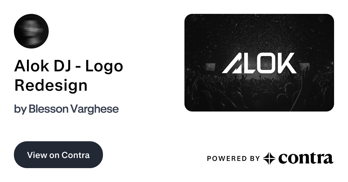 Alok DJ - Logo Redesign by Blesson Varghese