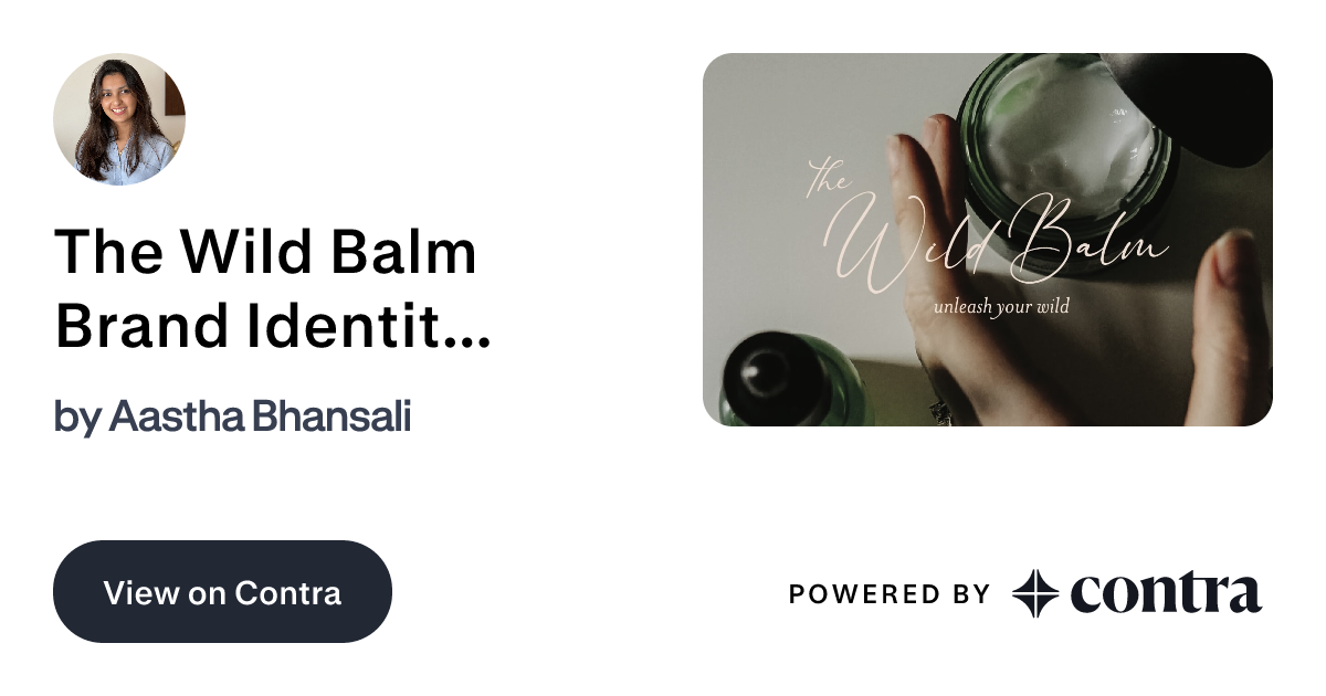 The Wild Balm Brand Identity Design by Aastha Bhansali