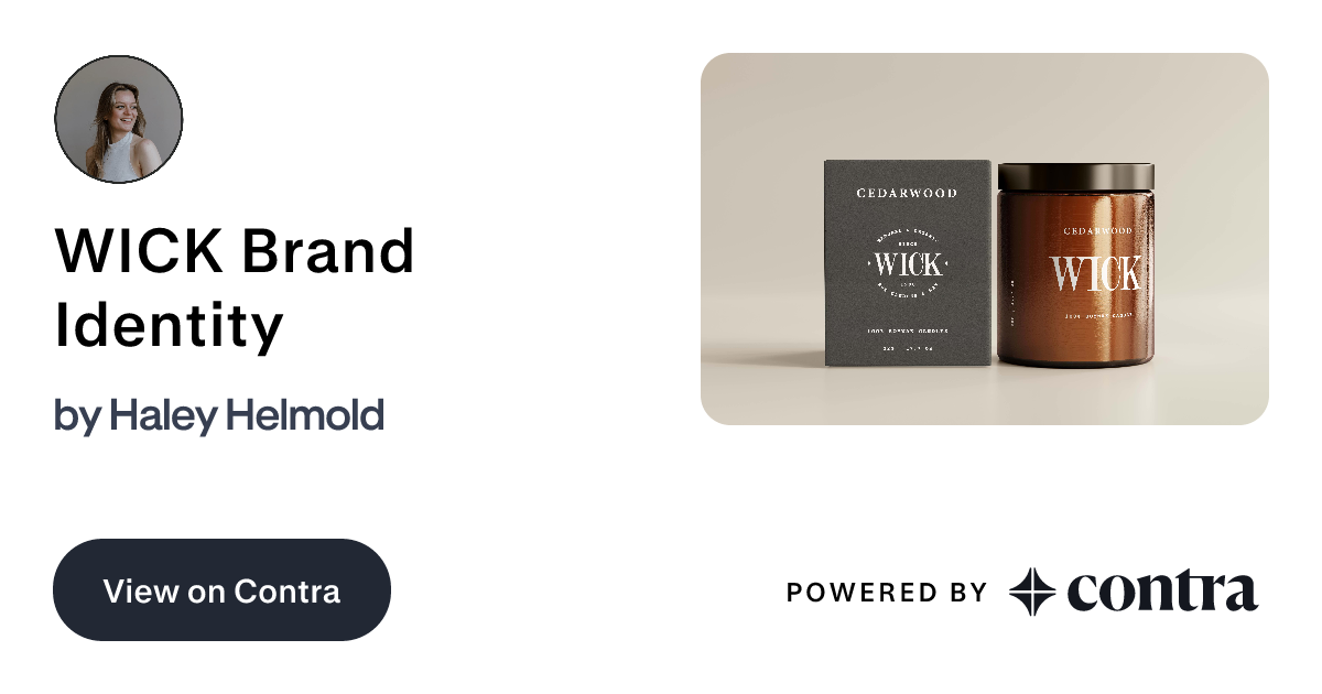 WICK Brand Identity by Haley Helmold