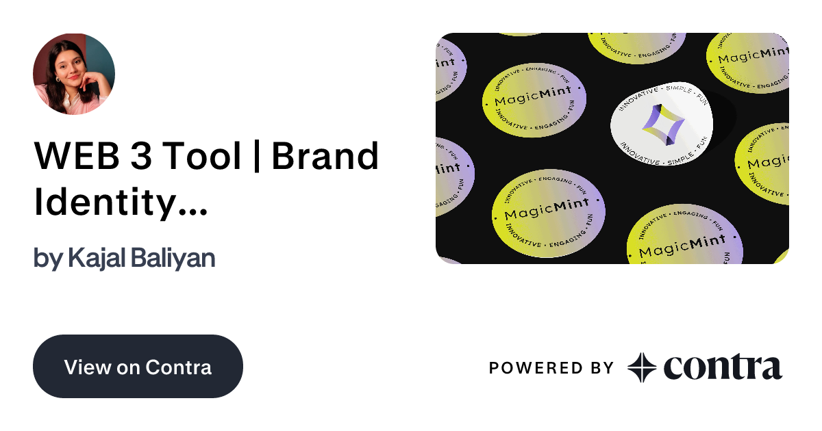 WEB 3 Tool | Brand Identity & SM Design by Kajal Baliyan
