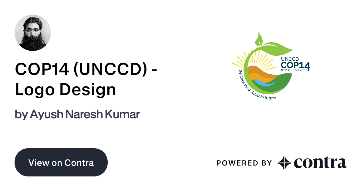 COP14 (UNCCD) - Logo Design by Ayush Naresh Kumar