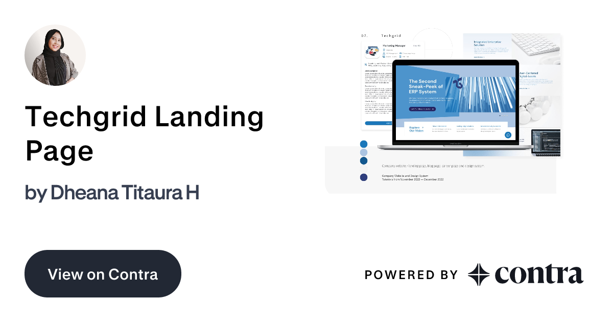 Techgrid Landing Page by Dheana Titaura H