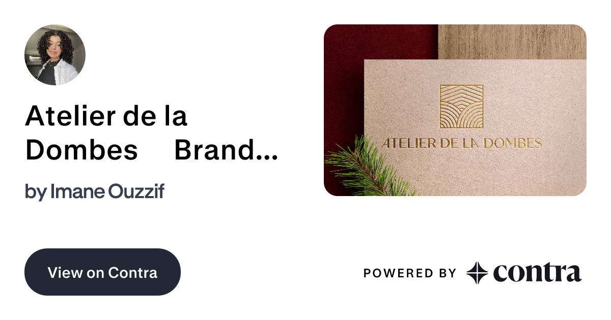 Atelier de la Dombes ・Brand identity by Imane Ouzzif