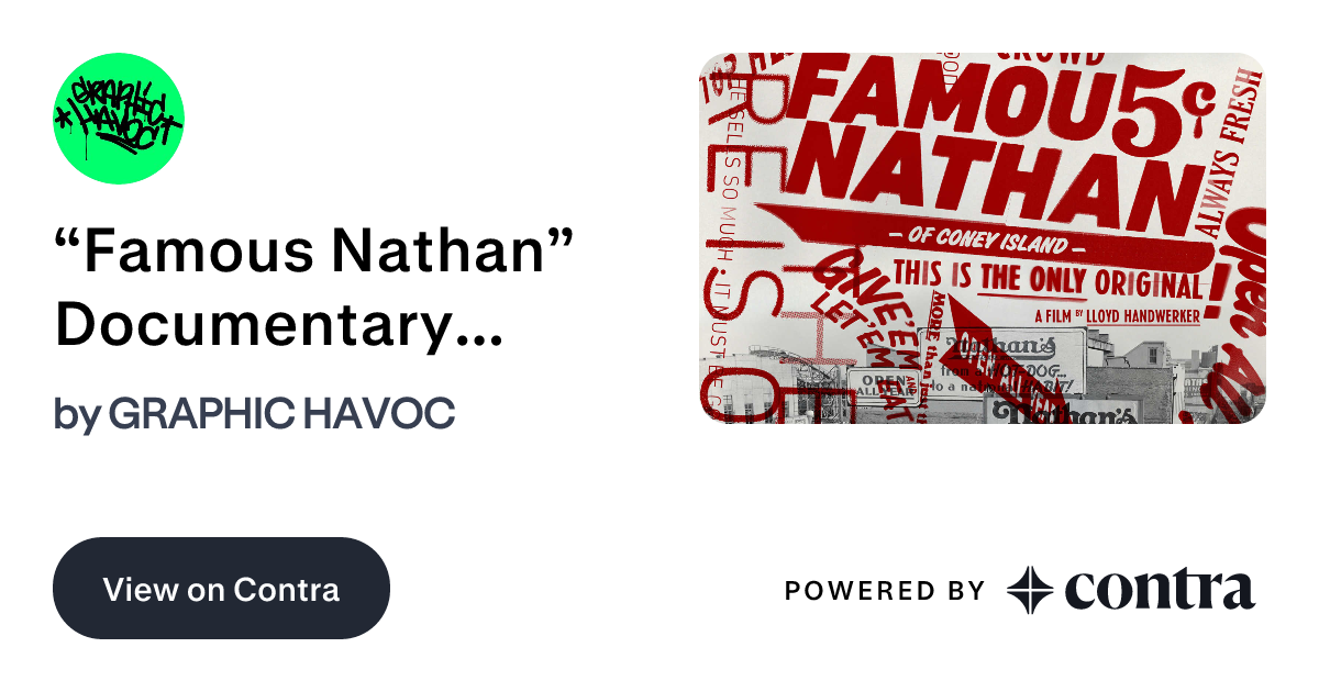 “Famous Nathan” Documentary Film Logo & Identity System by GRAPHIC HAVOC