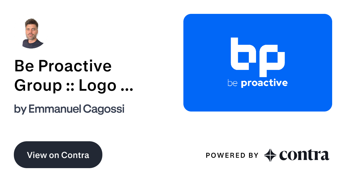 Be Proactive Group :: Logo + Brand Identity by Emmanuel Cagossi