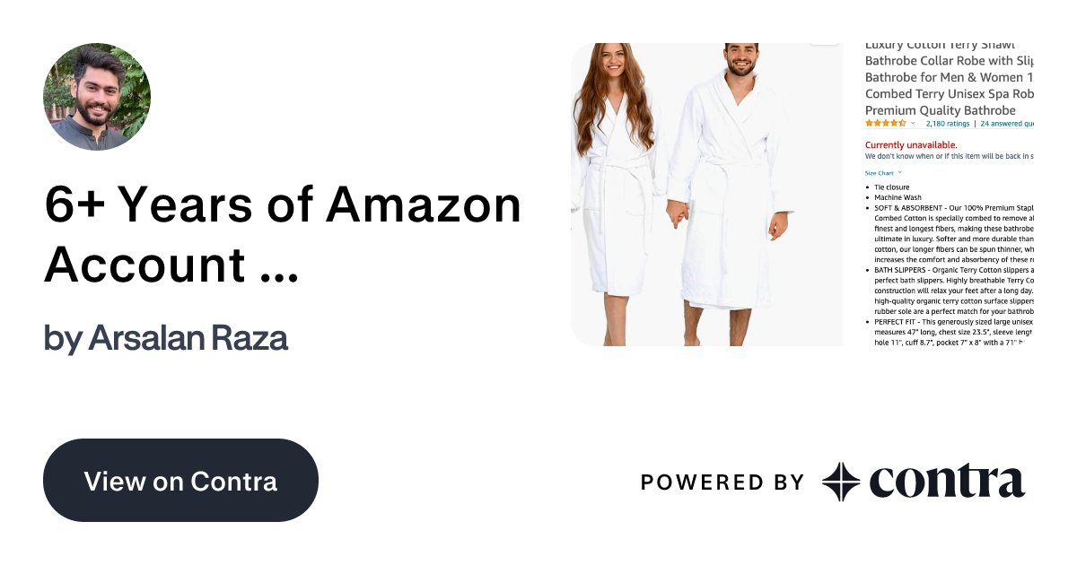 6+ Years of Amazon Account Servicing by Arsalan Raza