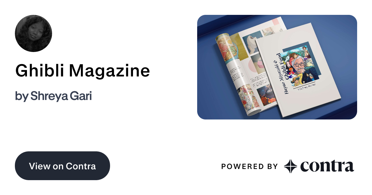 Ghibli Magazine by Shreya Gari
