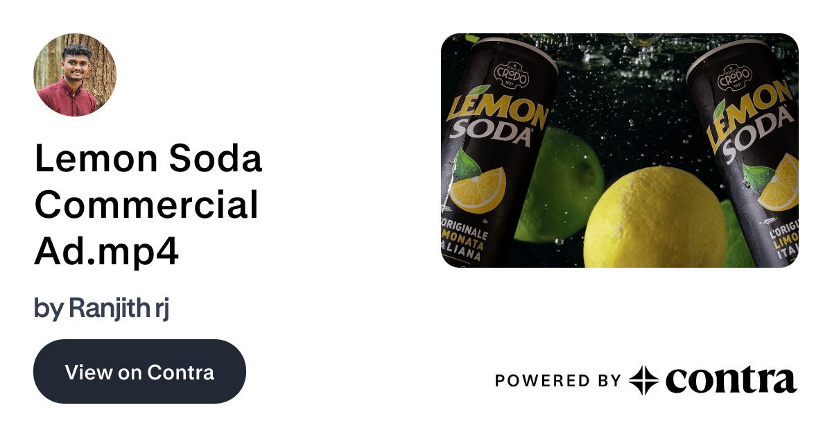 Lemon Soda Commercial Ad.mp4 by Ranjith rj
