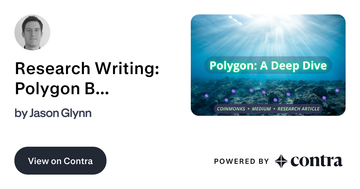 Research Writing: Polygon Blockchain by Jason Glynn