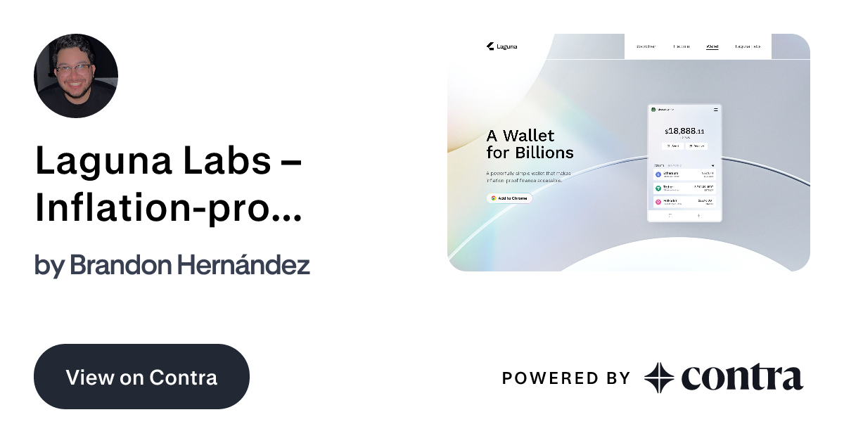 Laguna Labs – Inflation-proof DeFi ecosystem by Brandon Hernández