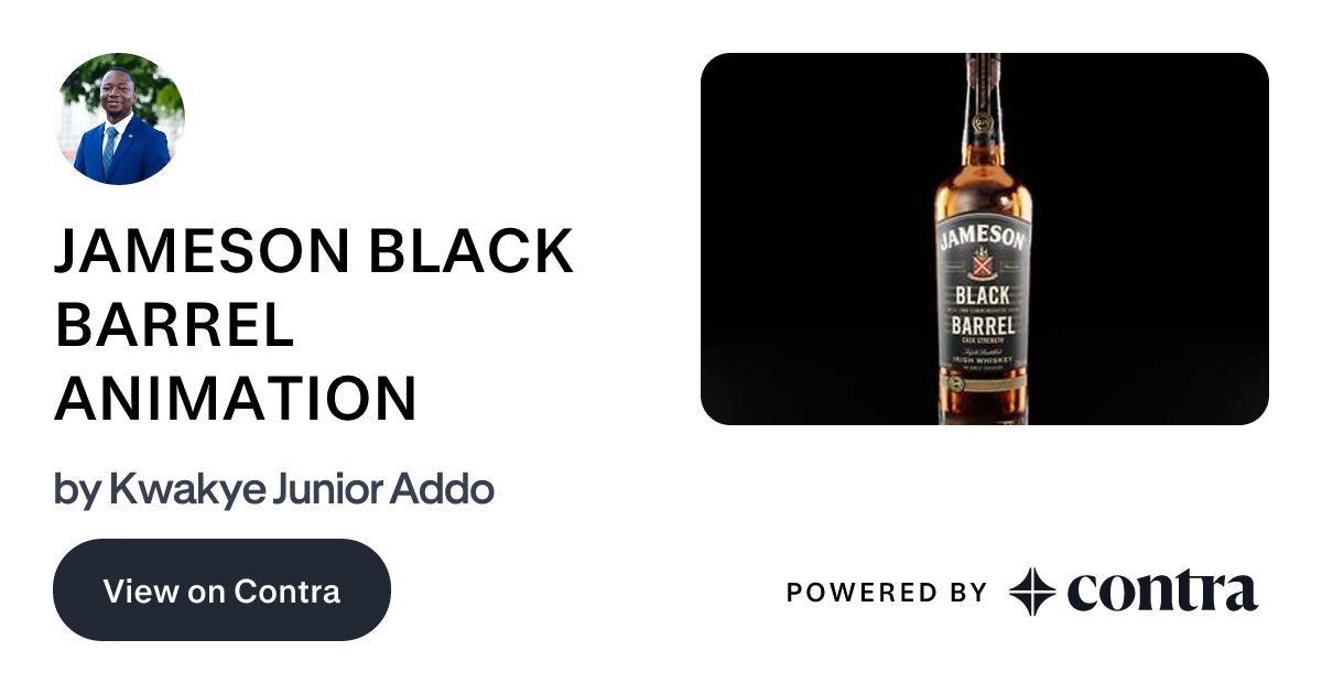 JAMESON BLACK BARREL ANIMATION by Kwakye Junior Addo