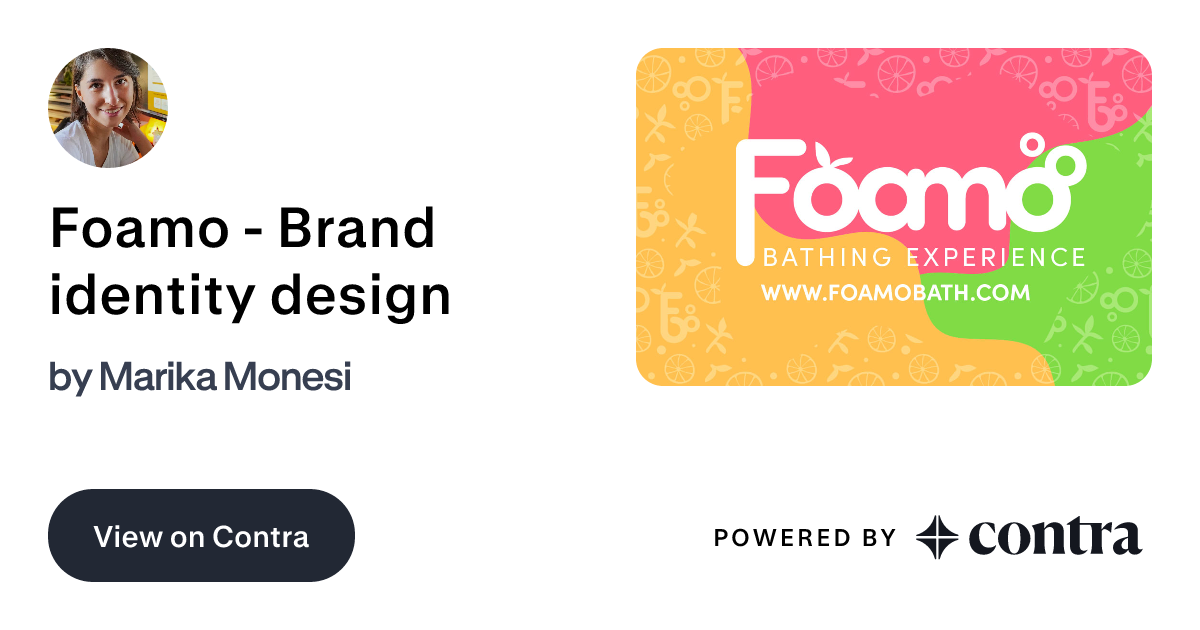 Foamo - Brand identity design by Marika Monesi