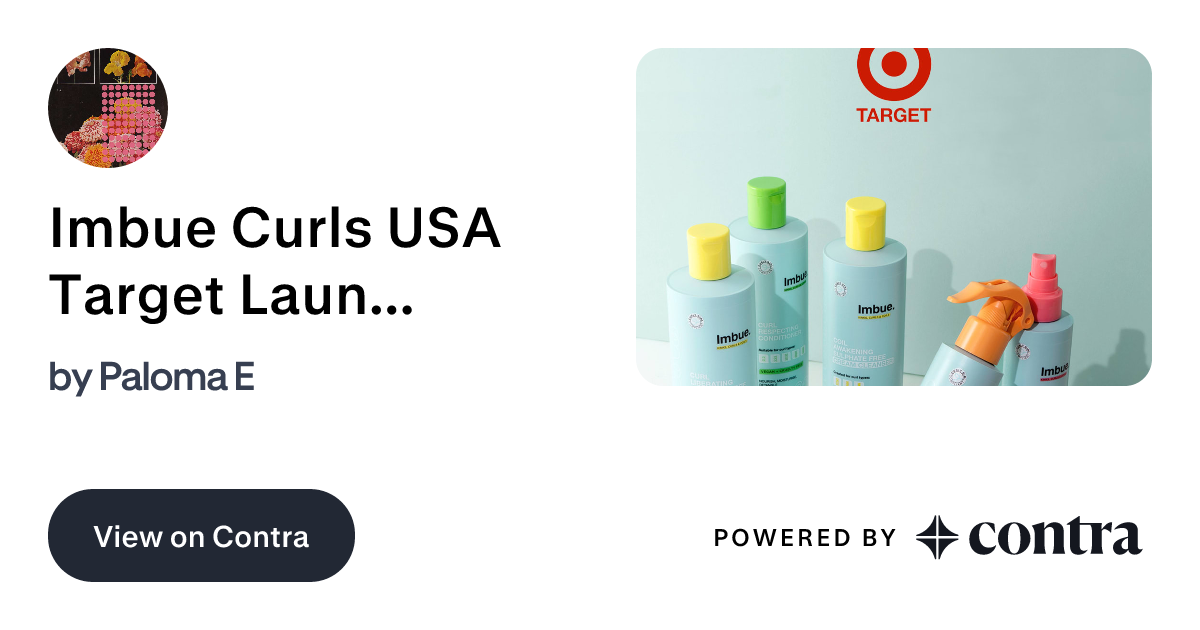 Imbue Curls USA Target Launch 2022 by Paloma E