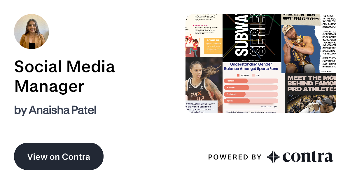 Social Media Manager by Anaisha Patel