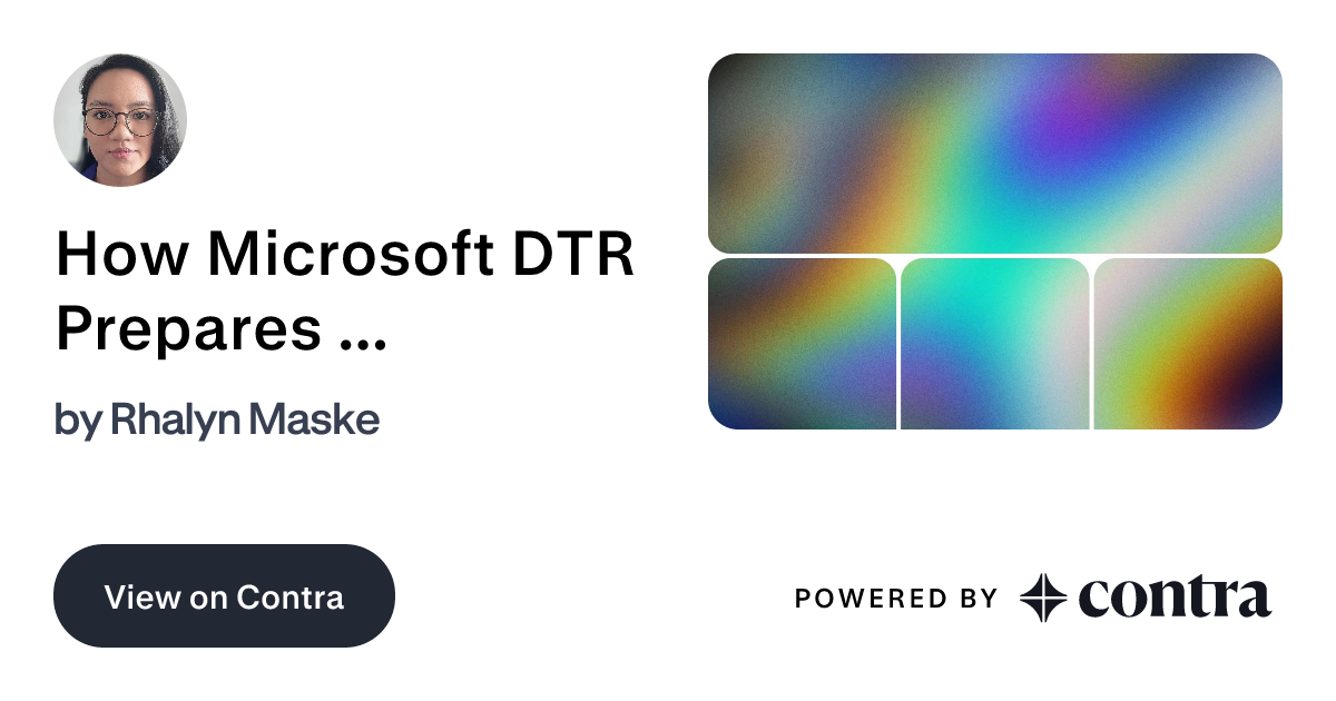 How Microsoft DTR Prepares You for a Digital-First World by Rhalyn Maske
