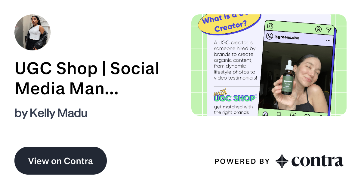 UGC Shop | Social Media Management and In-house Content Creation by ...