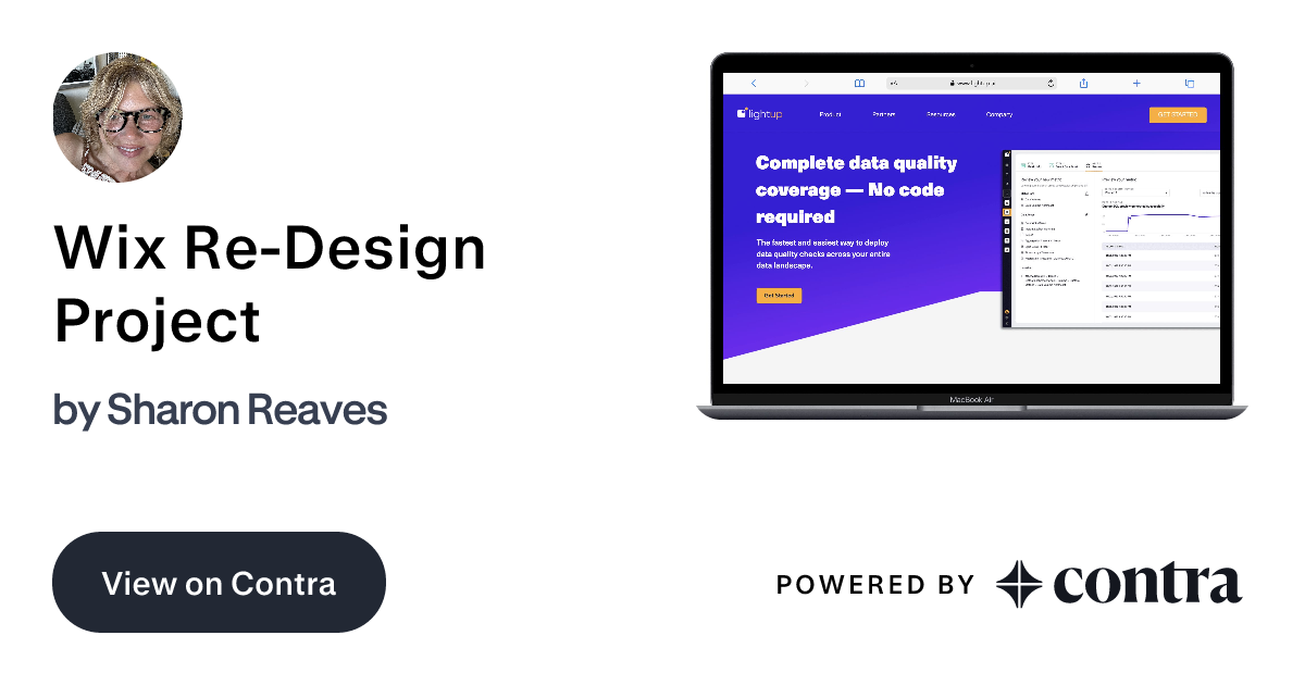 Wix Re-Design Project by Sharon Reaves