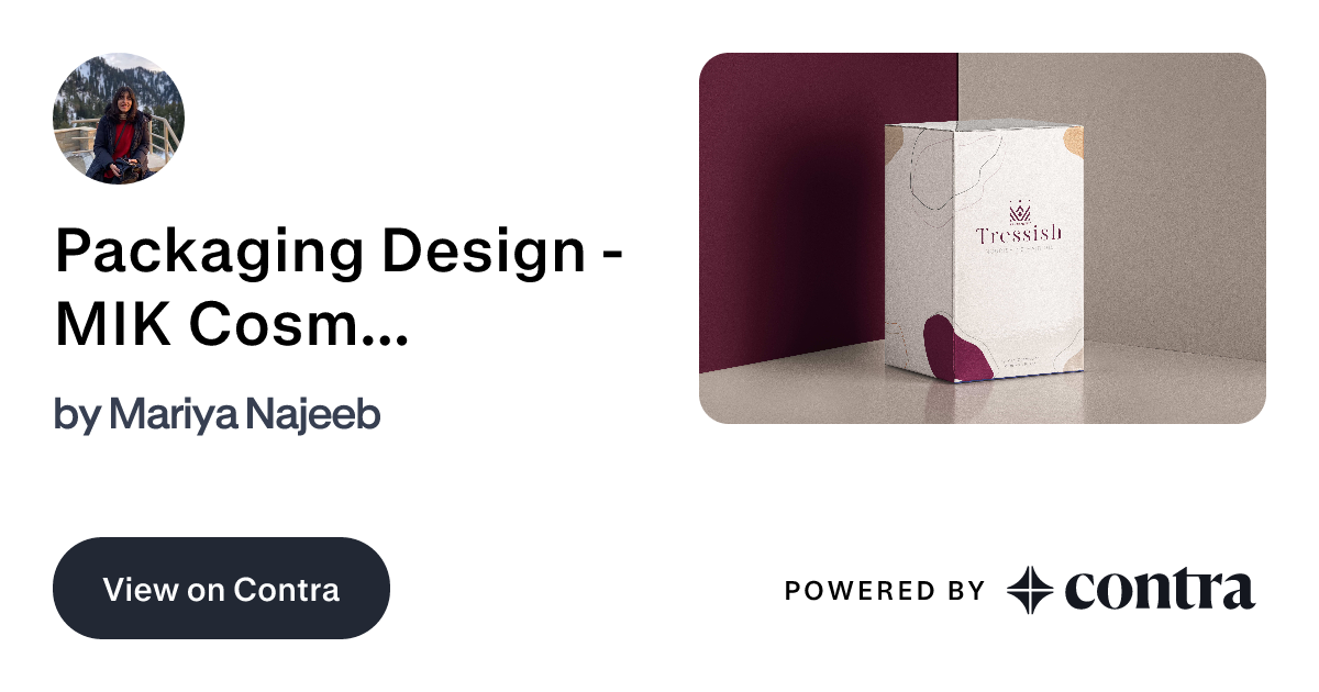 Packaging Design - MIK Cosmetics by Mariya Najeeb