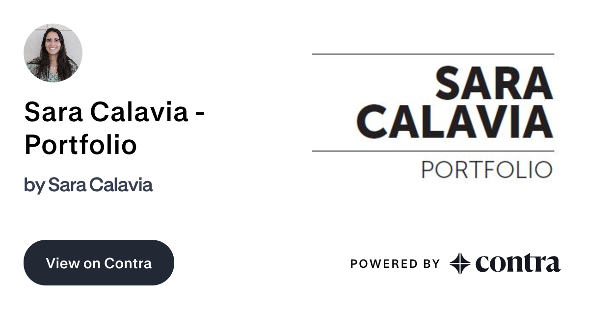 Sara Calavia - Portfolio by Sara Calavia