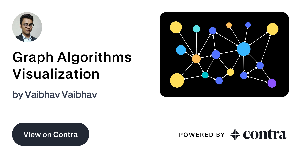 Graph Algorithms Visualization by Vaibhav Vaibhav