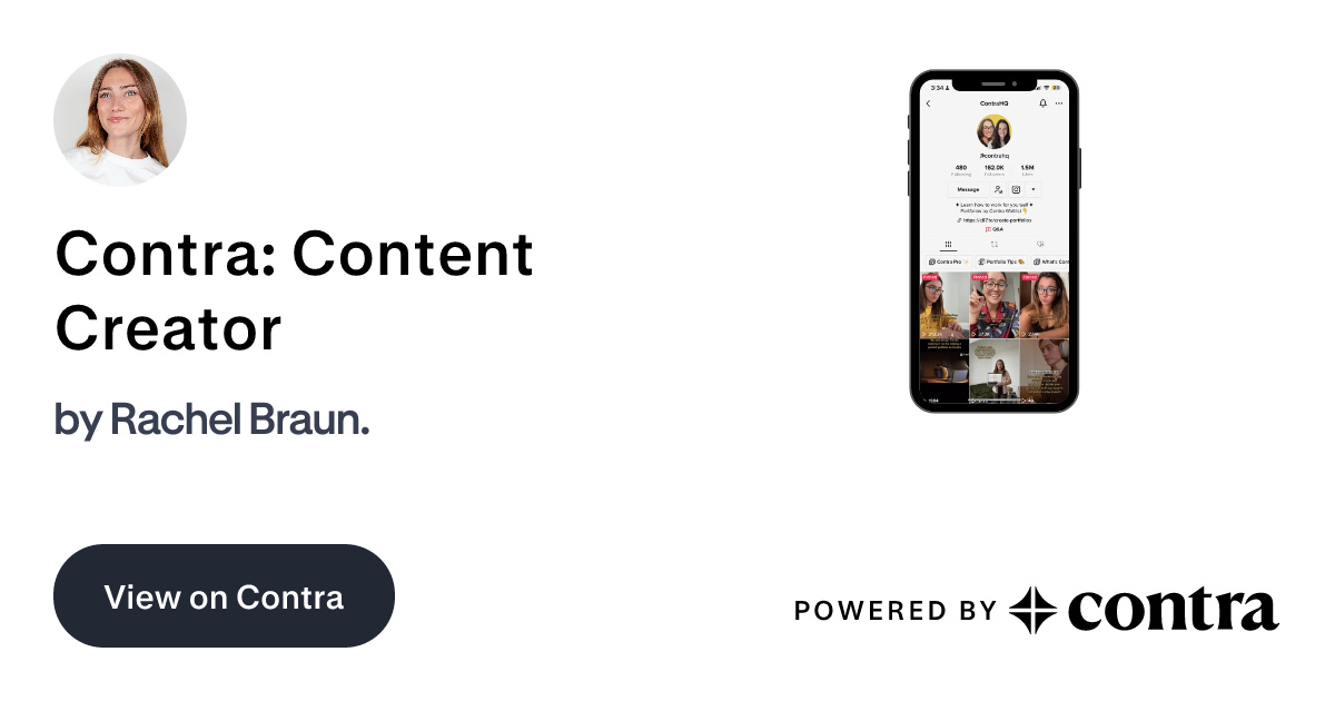 Contra: Content Creator by Rachel Braun.