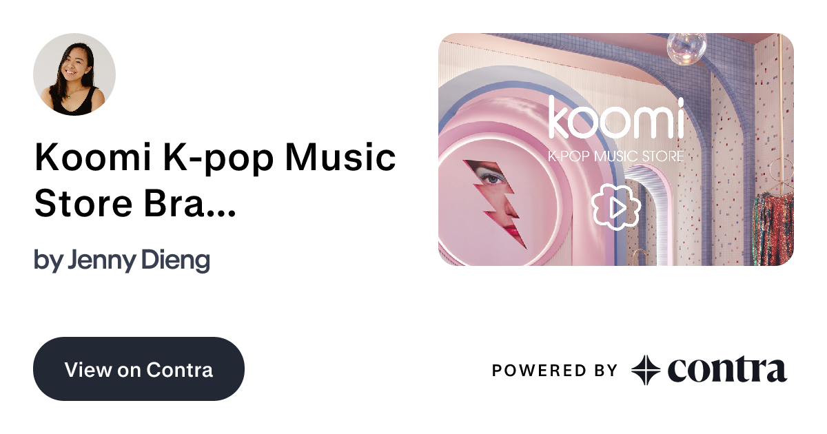 Koomi K-pop Music Store Brand Identity & Web Design by Jenny Dieng