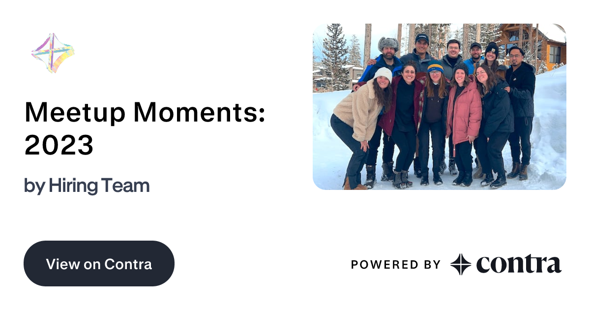 Meetup Moments: 2023 by Hiring Team