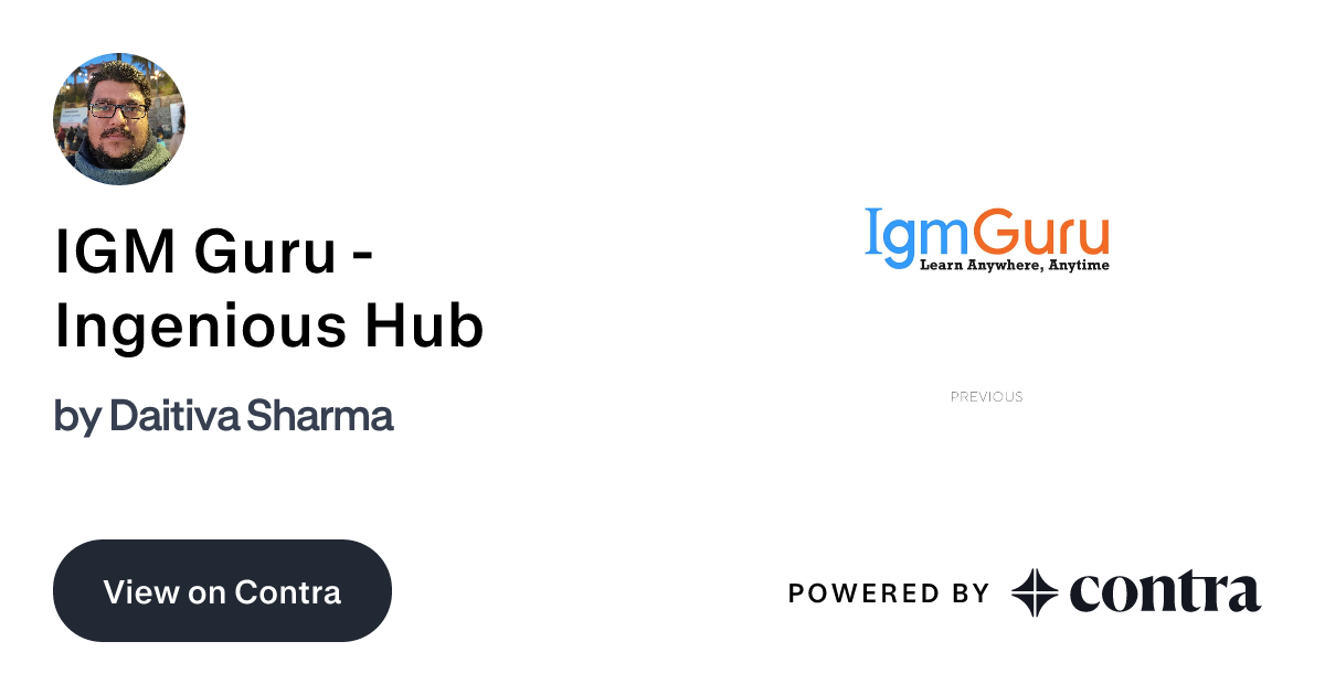 IGM Guru - Ingenious Hub by Daitiva Sharma