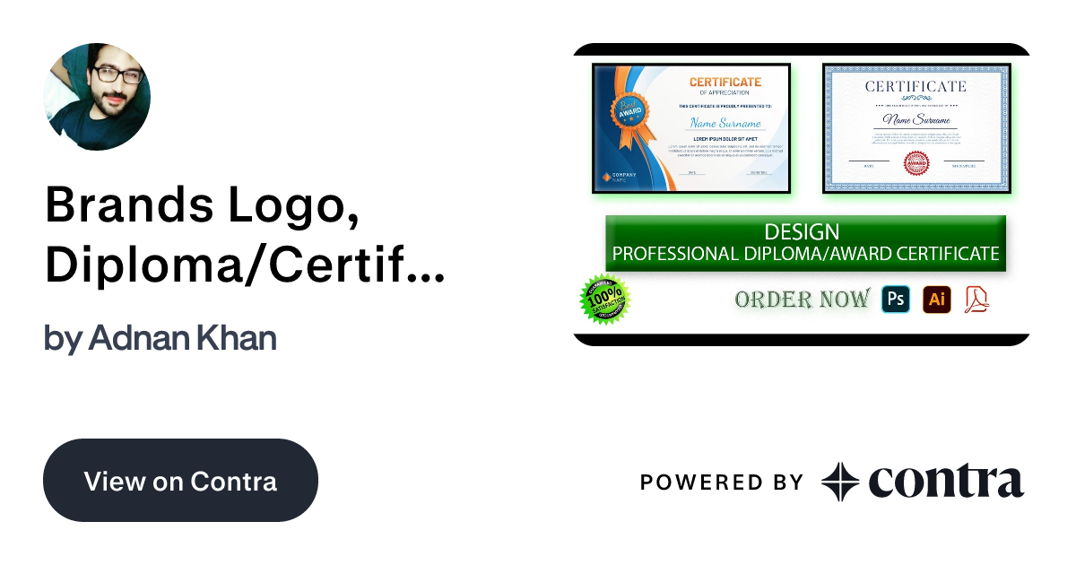 Brands Logo, Diploma/Certificate, Video Thumbnails, Social Media by ...