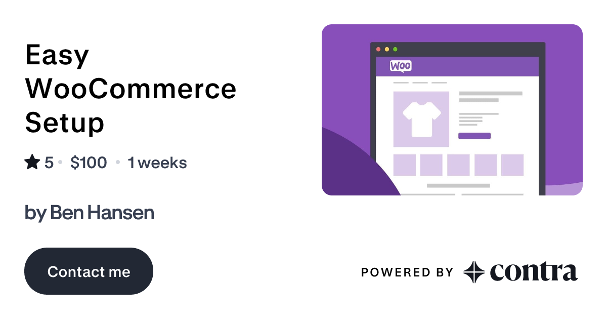 Easy WooCommerce Setup by Ben Hansen
