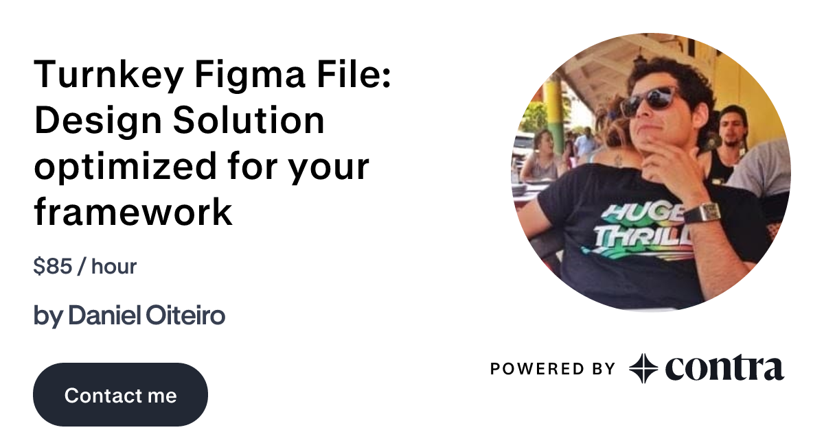 Turnkey Figma File: Design Solution optimized for your framework by Daniel Oiteiro
