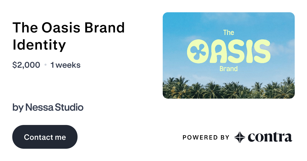 The Oasis Brand Identity by Nessa Studio