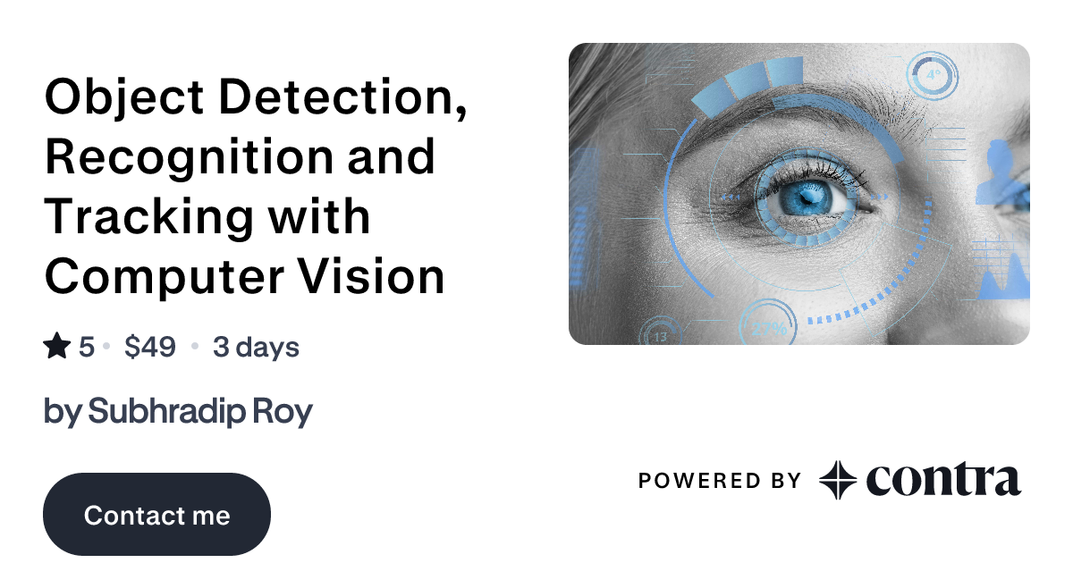 Object Detection Recognition And Tracking With Computer Vision By