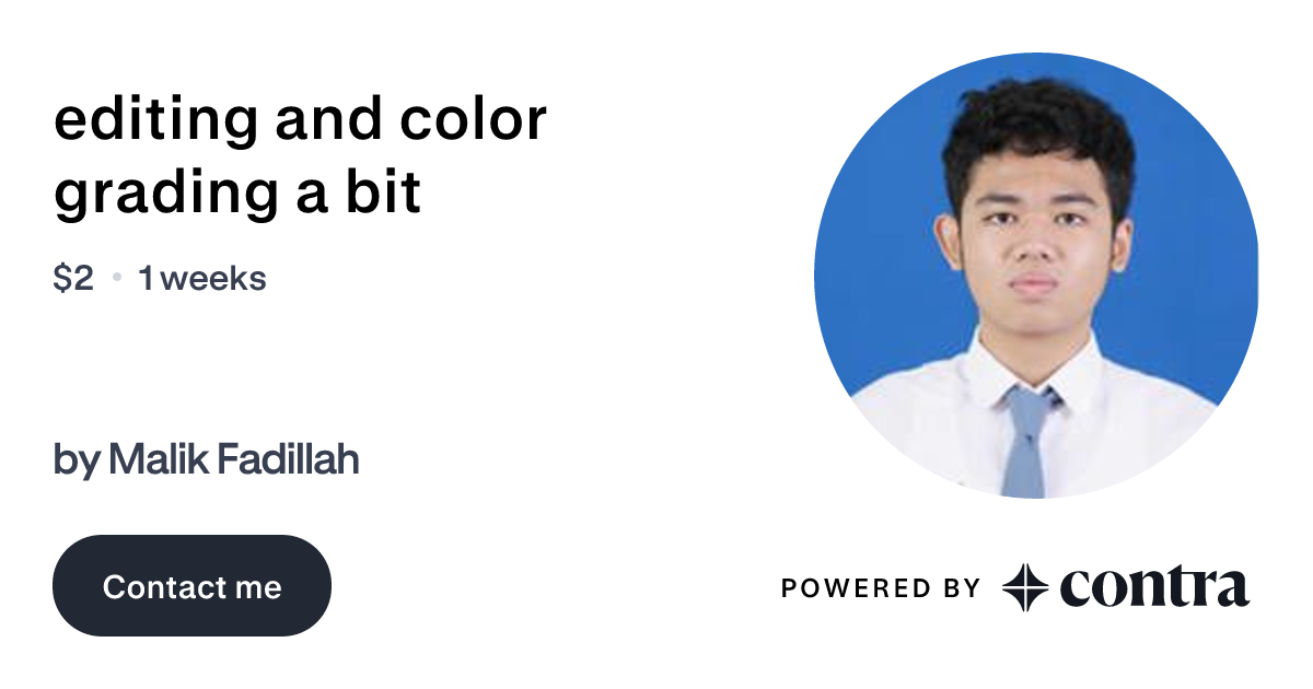 editing and color grading a bit by Malik Fadillah