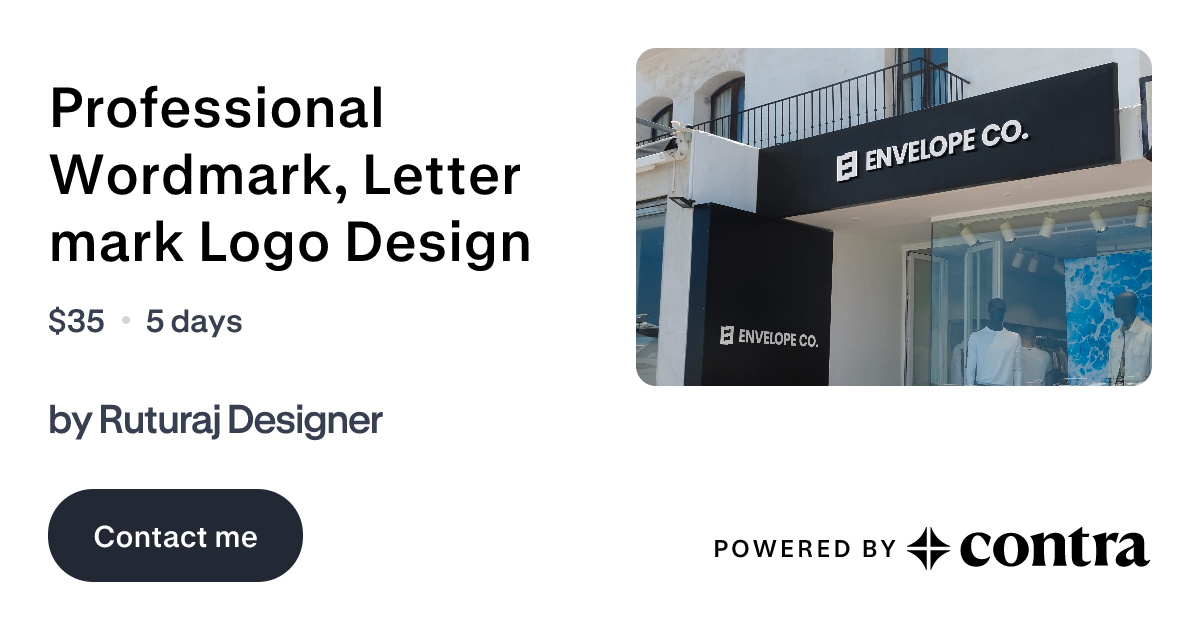 Professional Wordmark, Letter mark Logo Design by Ruturaj Chavda