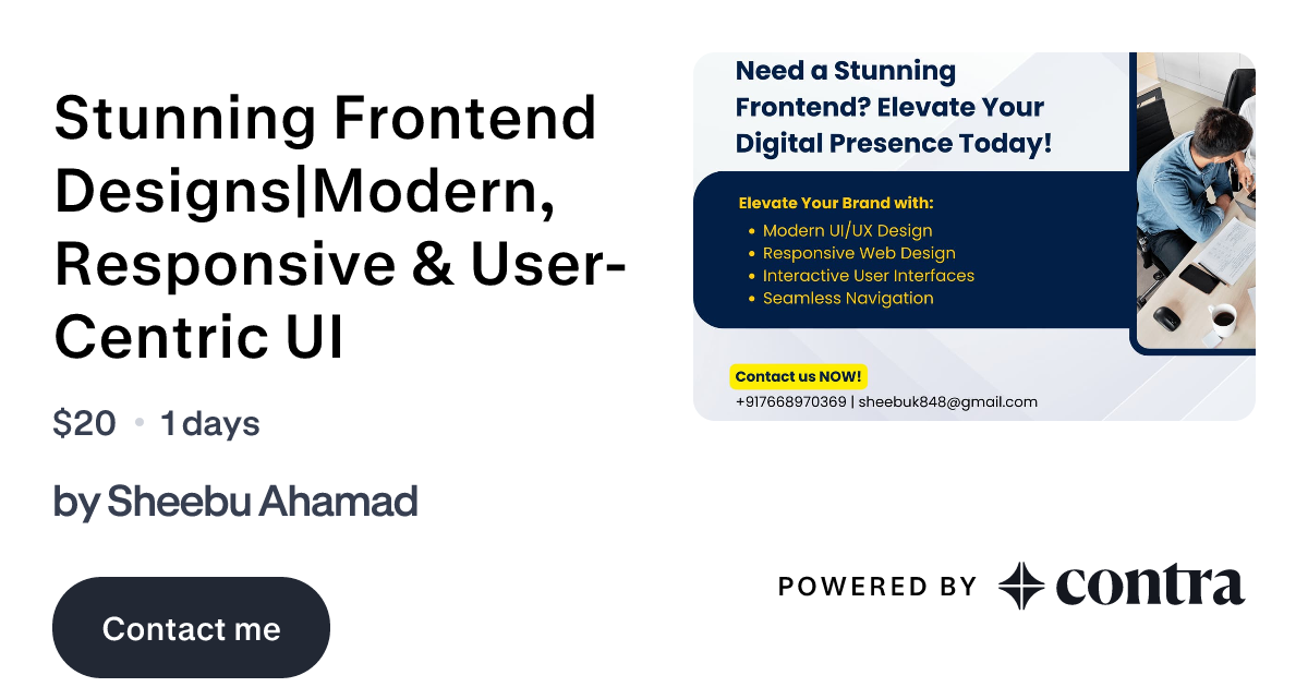 Stunning Frontend Designs|Modern, Responsive & User-Centric UI by ...