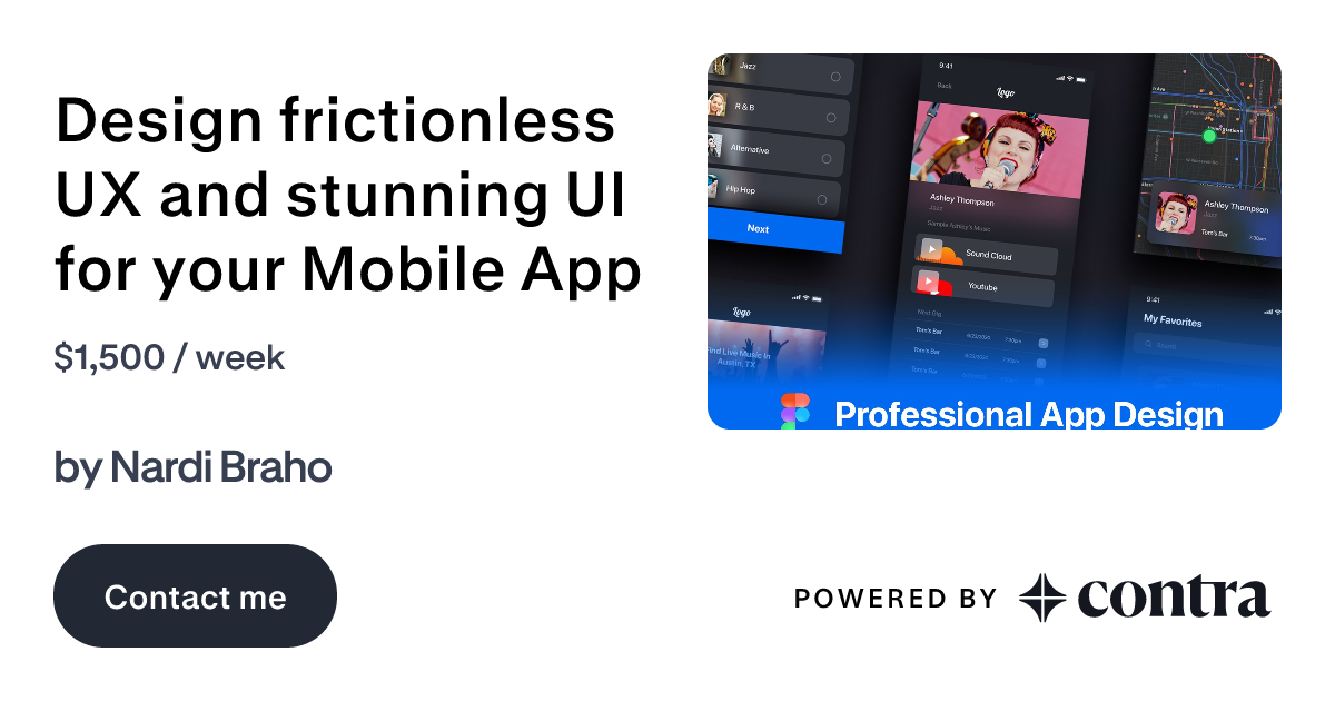 Design frictionless UX and stunning UI for your Mobile App by Nardi Braho