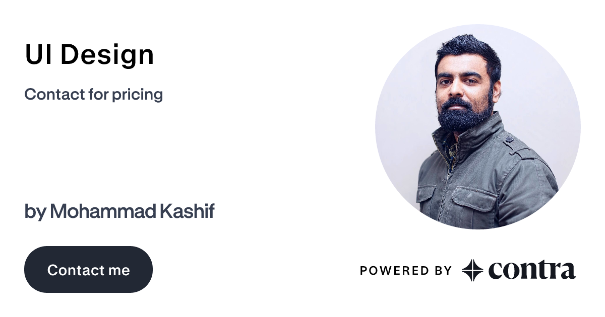 UI Design by Mohammad Kashif