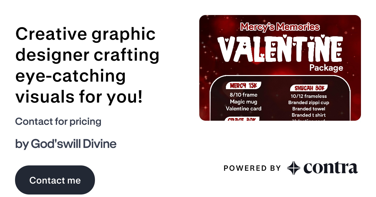 Creative graphic designer crafting eye-catching visuals for you! by God ...