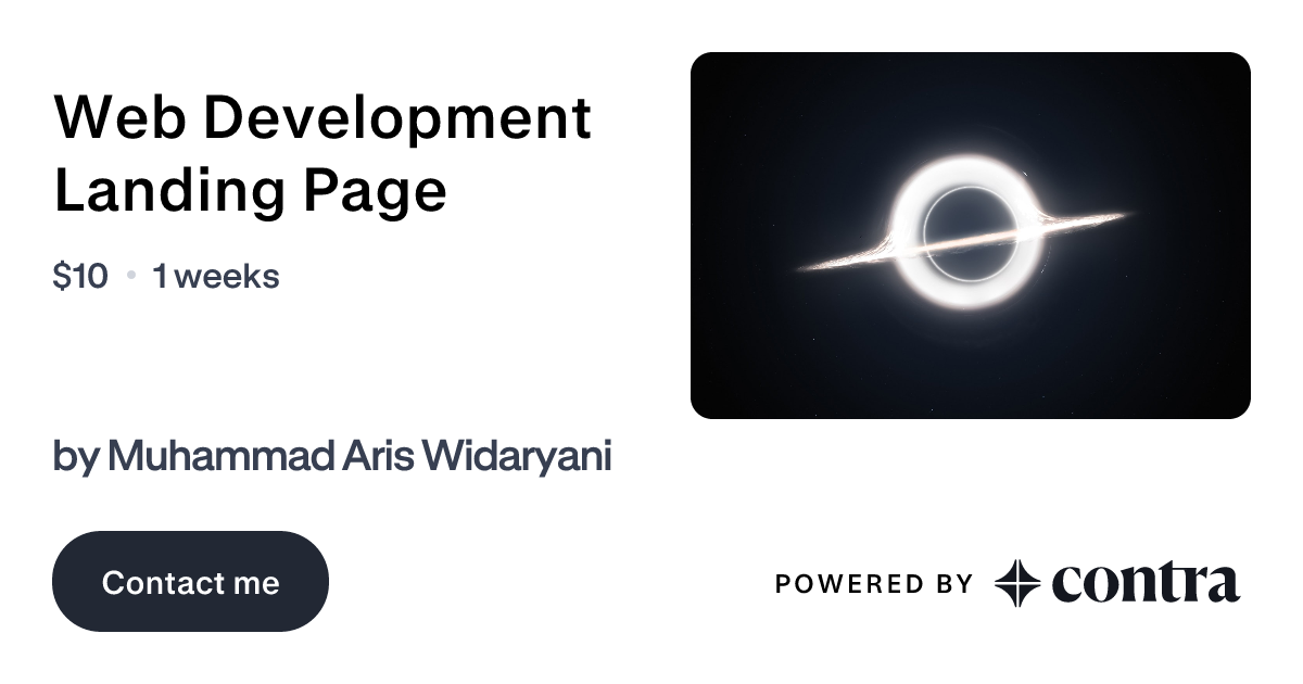 Web Development Landing Page by Muhammad Aris Widaryani