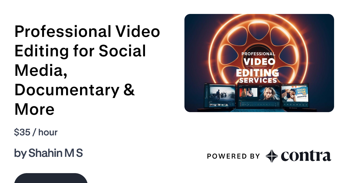 Professional Video Editing for Social Media, Documentary & More by ...