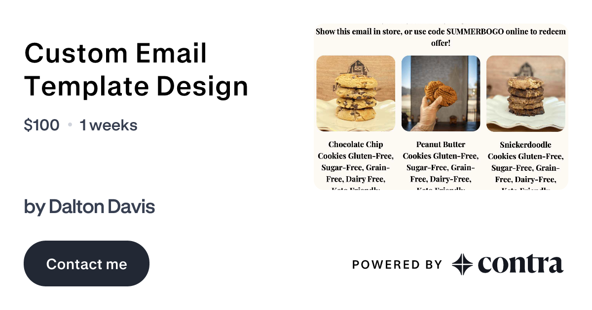 Custom Email Template Design by Dalton Davis