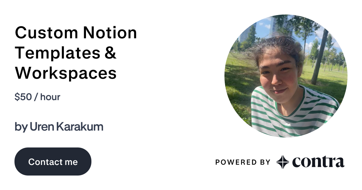 Custom Notion Templates & Workspaces by Uren Karakum
