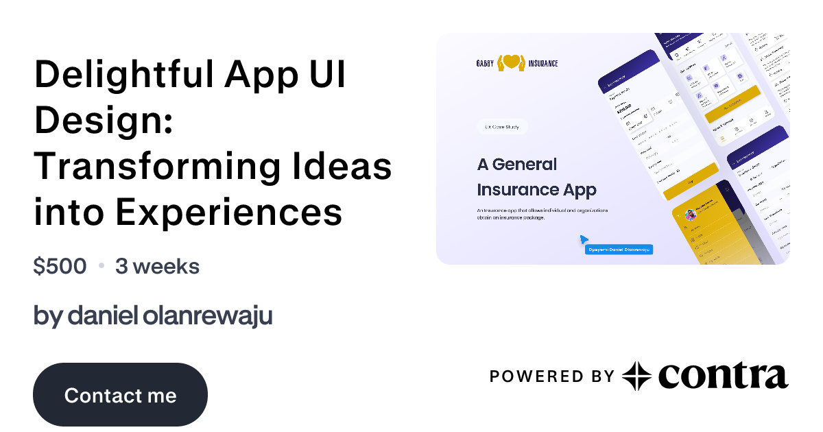 Delightful App UI Design: Transforming Ideas into Experiences by daniel ...