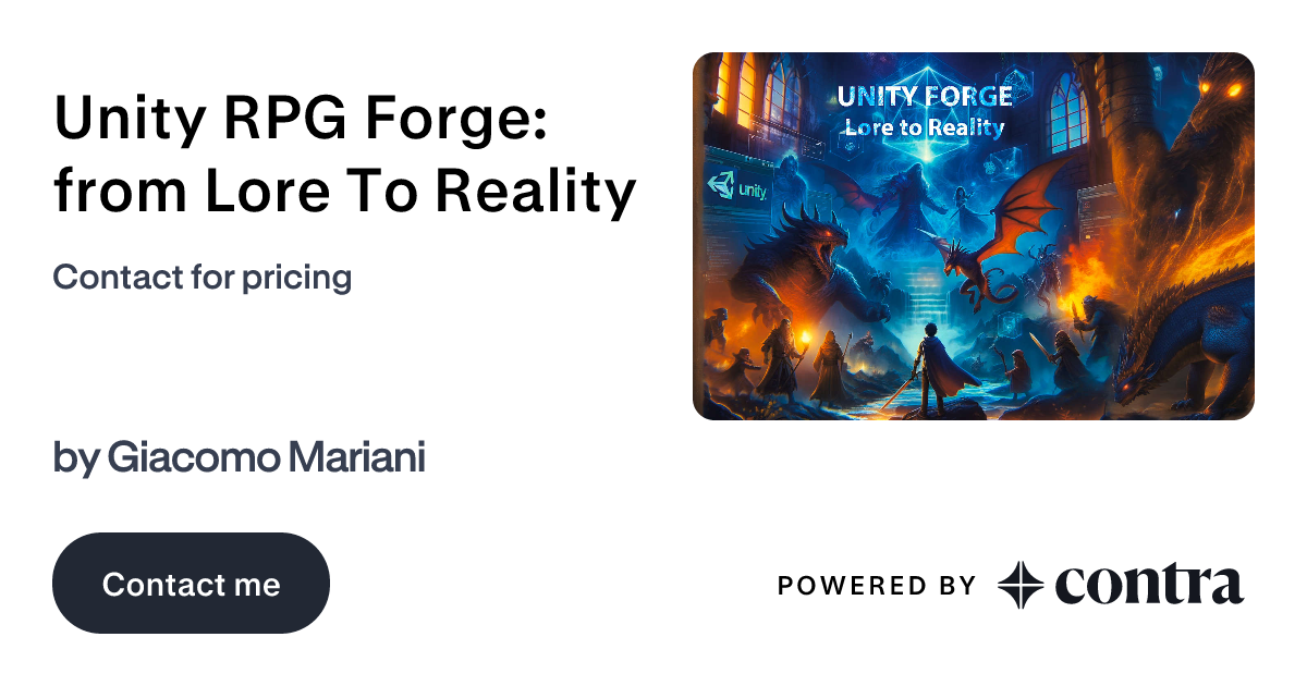 Unity RPG Forge: from Lore To Reality by Giacomo Mariani